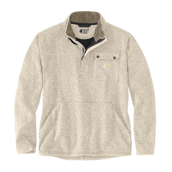 Carhartt Quarter Zip Pocket Sweater FLC Oat Milk – Xtreme Boardshop ...