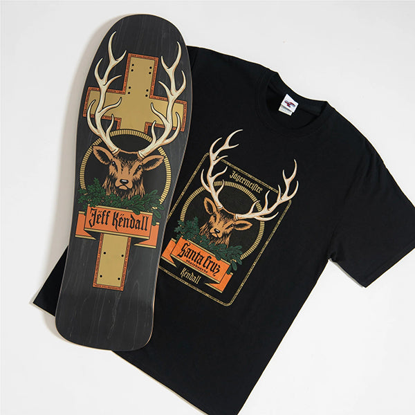 Santa Cruz Jagermeister Kendall Deer Front Black – Xtreme Boardshop ...